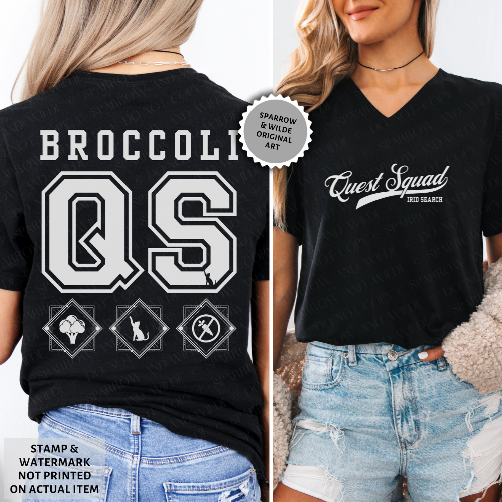 Quest Squad - Broccoli | Empyrean V Neck – Sparrow & Wilde